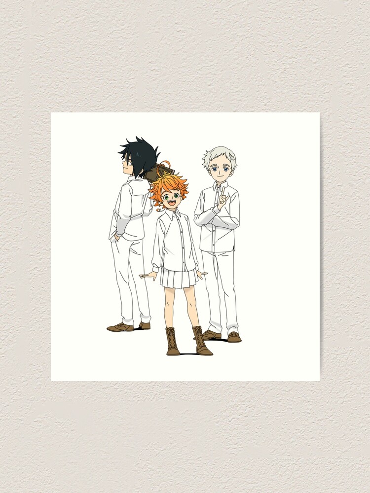 "The Promised Neverland - The Trio Ray Emma Norman TPN" Art Print by ...
