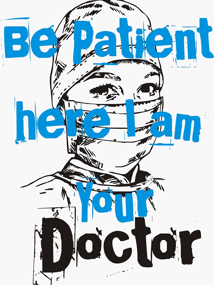 "be patient here i am " Sticker by Ruksana5678 | Redbubble