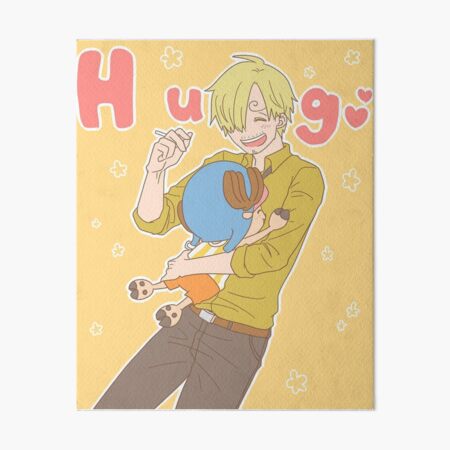 "Sanji and Tony Tony Chopper Warm Hugs" Art Board Print by SoyLaLeche ...