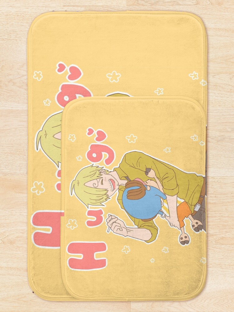 "Sanji and Tony Tony Chopper Warm Hugs" Bath Mat for Sale by SoyLaLeche ...