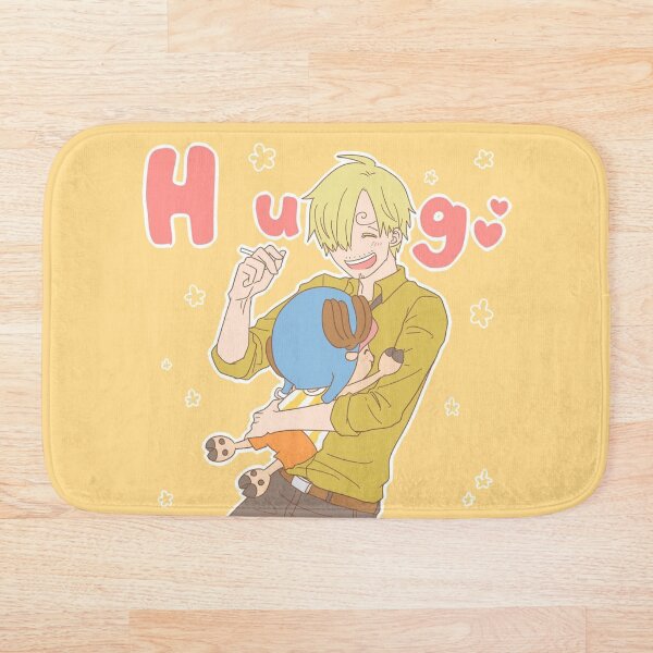 "Sanji and Tony Tony Chopper Warm Hugs" Bath Mat for Sale by SoyLaLeche ...