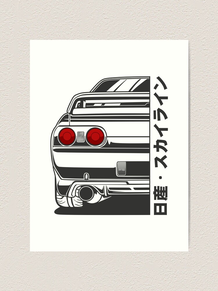 "Nissan Skyline R32 GTR" Art Print for Sale by idrdesign | Redbubble