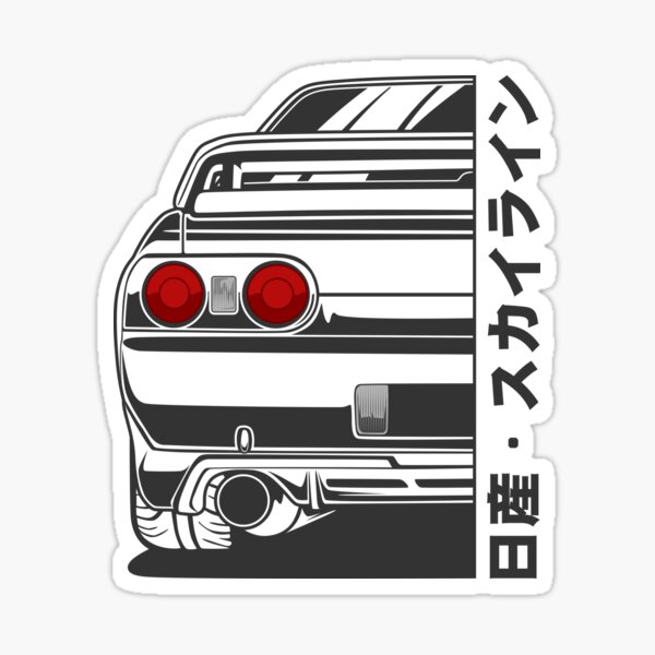 "Nissan Skyline R32 GTR" Sticker for Sale by idrdesign | Redbubble