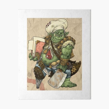 "Orc Chef" Art Board Print for Sale by GrandpaTiger | Redbubble