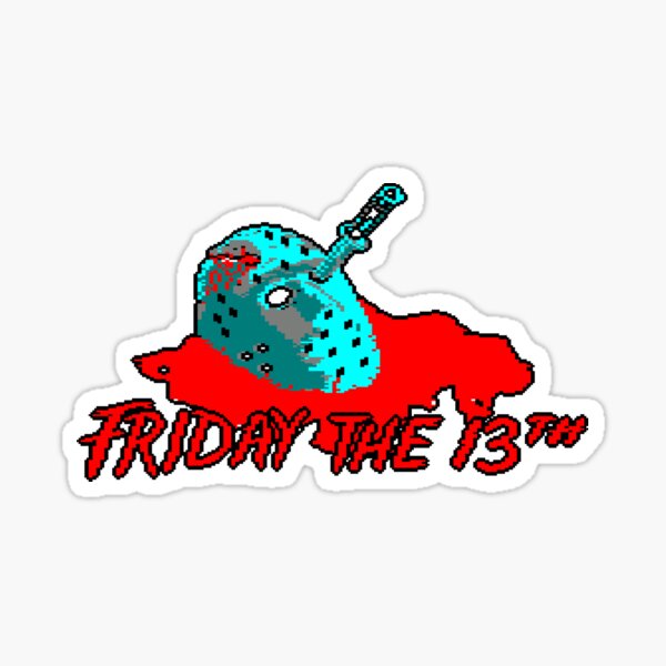"Friday the 13th - Friday the 13th" Sticker by Mr-Retropixel | Redbubble