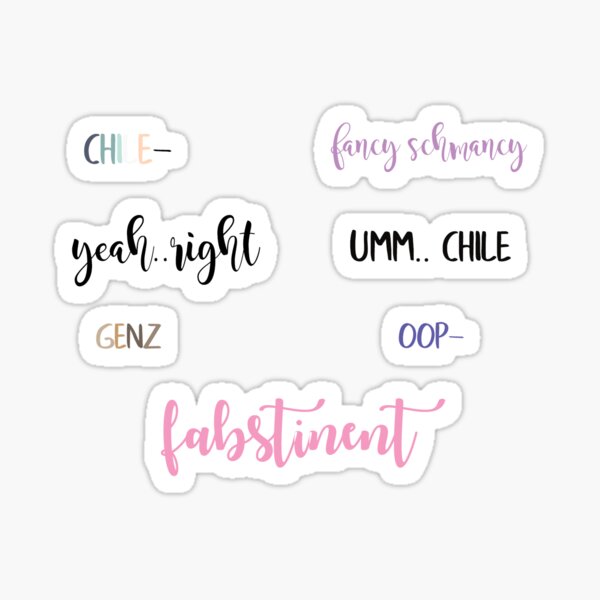 "Gen Z " Sticker for Sale by lulanx | Redbubble