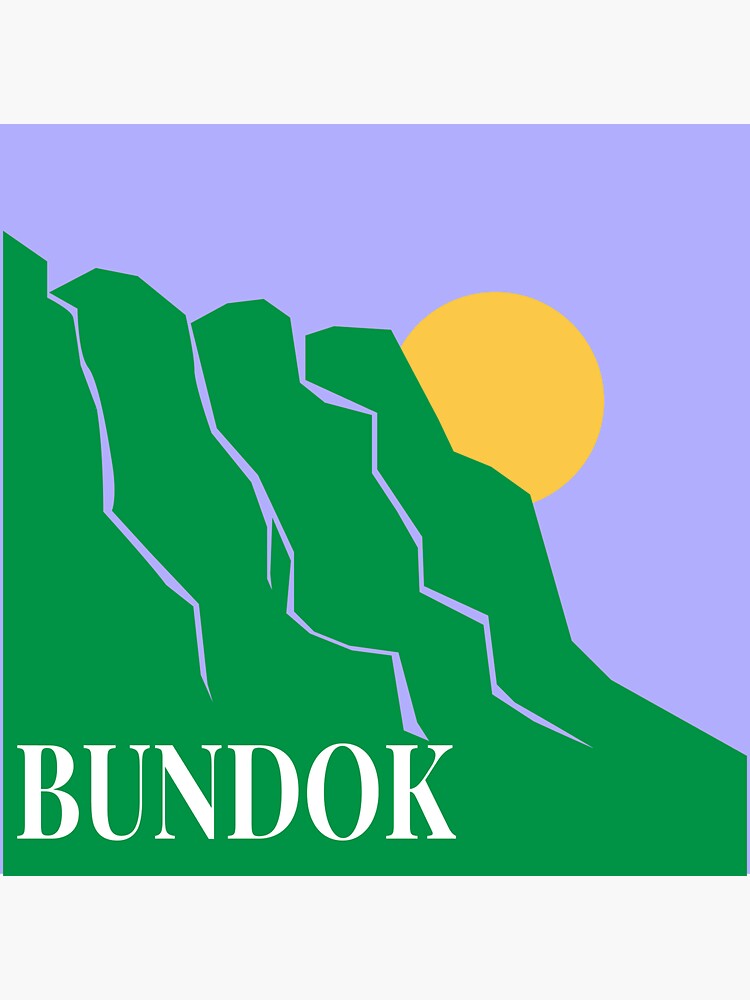 "Bundok" Sticker for Sale by Pengboi | Redbubble