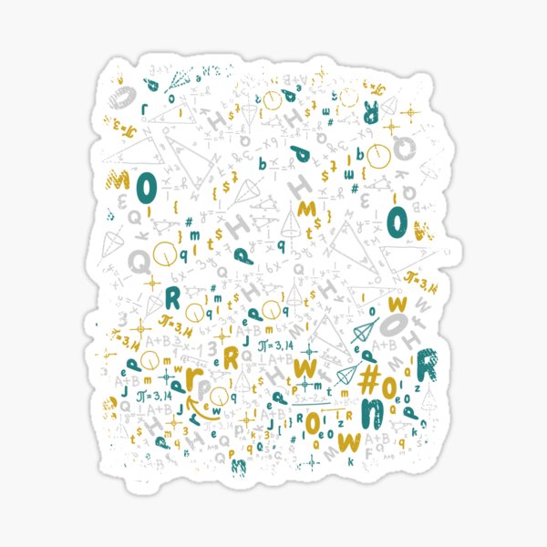"Maths lovers simple design" Sticker for Sale by Ribsa | Redbubble