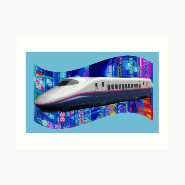 "Shinkansen E2" Art Print by PetrusijanA | Redbubble