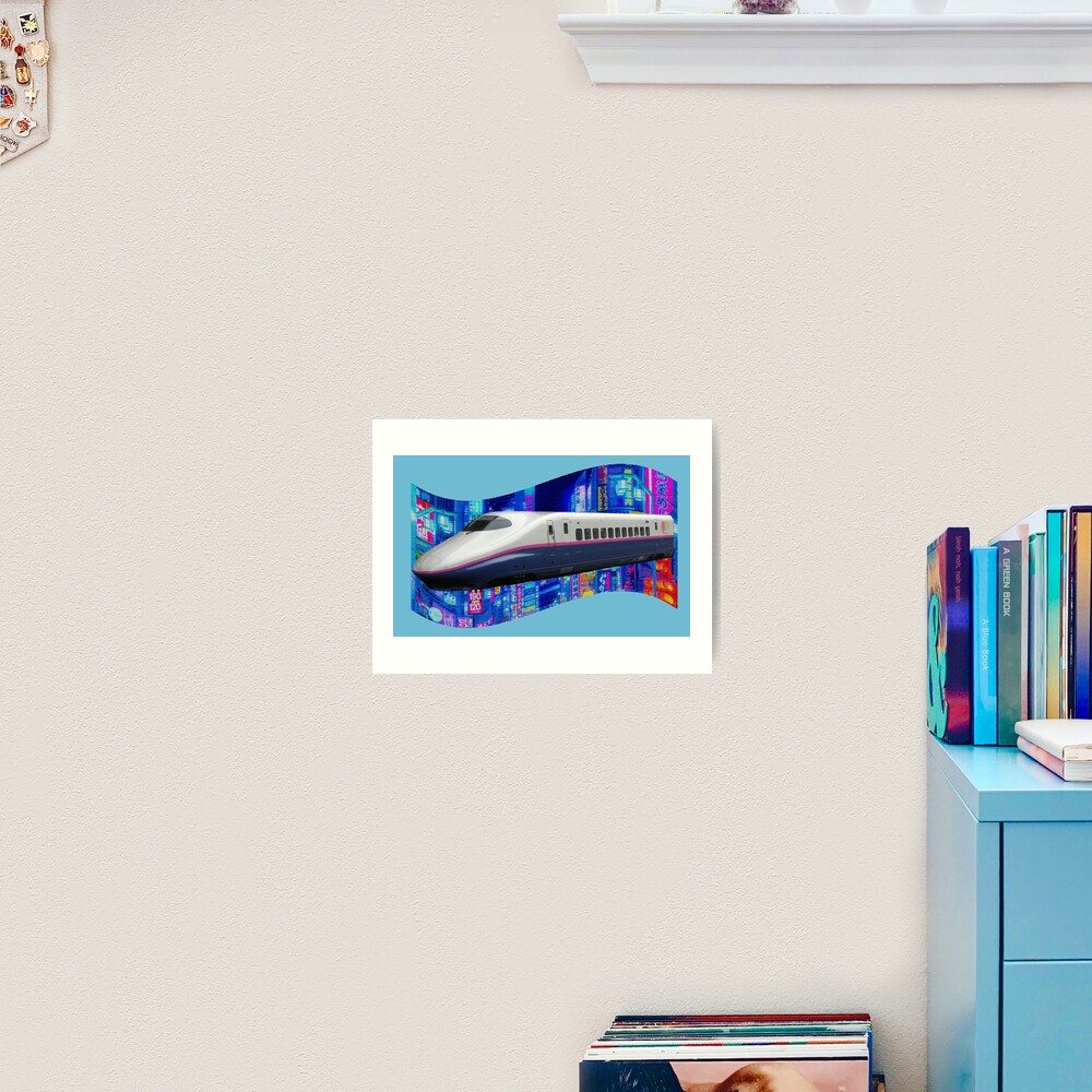 "Shinkansen E2" Art Print by PetrusijanA | Redbubble