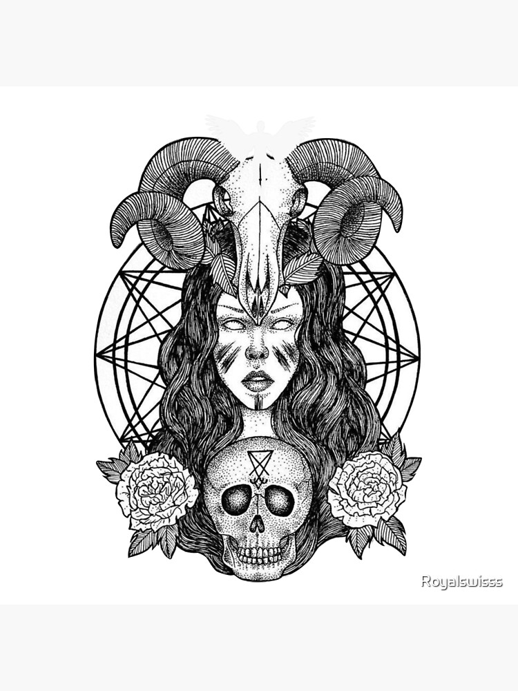 "Baphomet Girl" Poster by Royalswisss | Redbubble