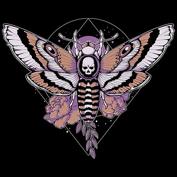 "Death Moth" Sticker for Sale by xMorfina | Redbubble