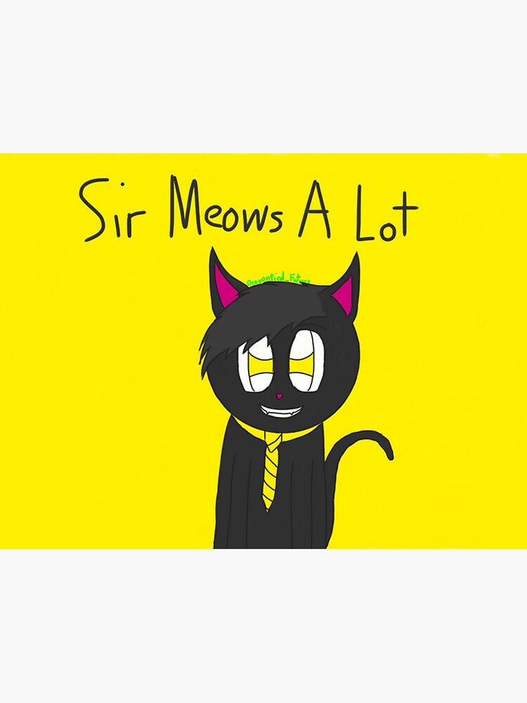 "SIR MEOWS A LOT 2G" Sticker by altood | Redbubble