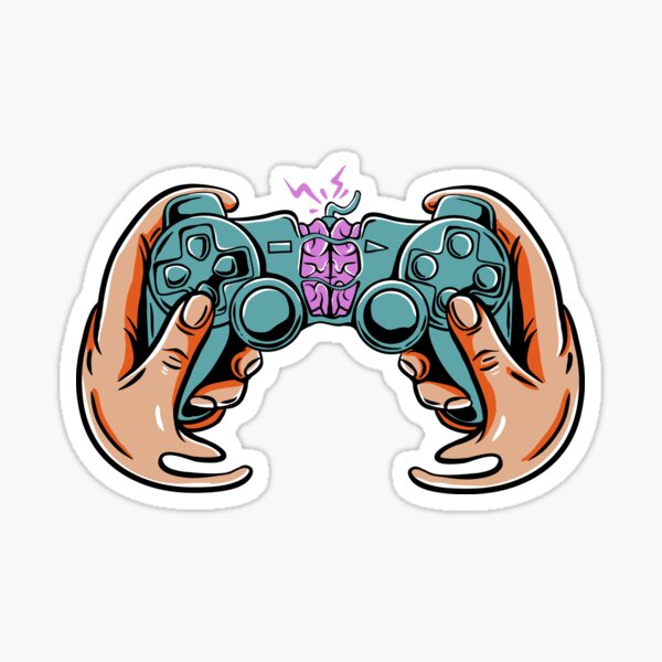 "Broken Controller With Its Own Mind" Sticker by yaotu | Redbubble
