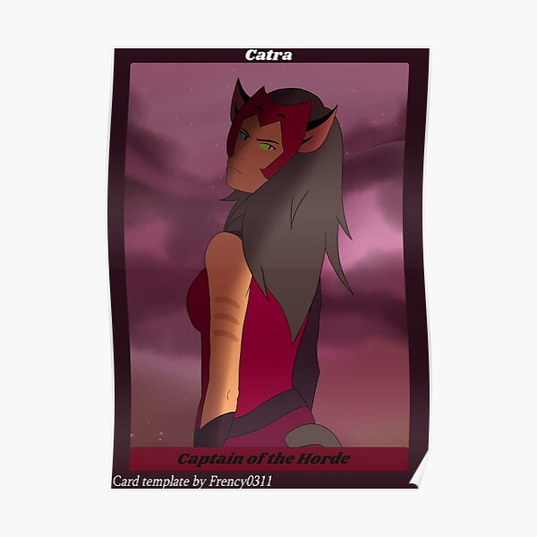 "Catra Card Template dark" Poster by Yuuki9403 | Redbubble