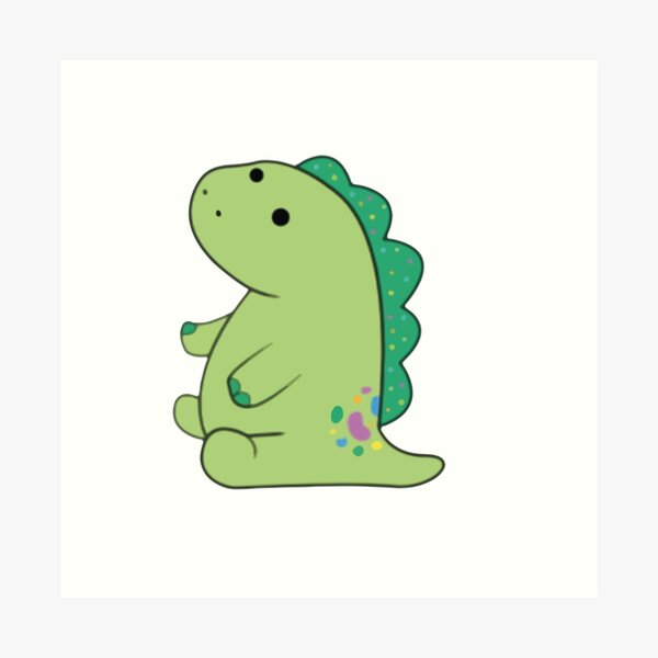 Pickle The Dinosaur Wall Art | Redbubble