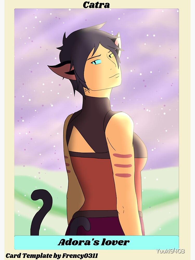 "Catra Card Template Light" Sticker for Sale by Yuuki9403 | Redbubble