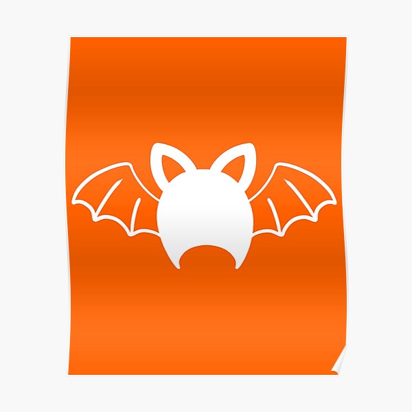 "Cute White Bat" Poster by FernwehFaraway | Redbubble