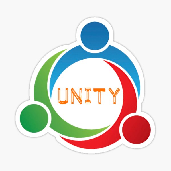 "UNITY" Sticker for Sale by IBSAIYAD | Redbubble