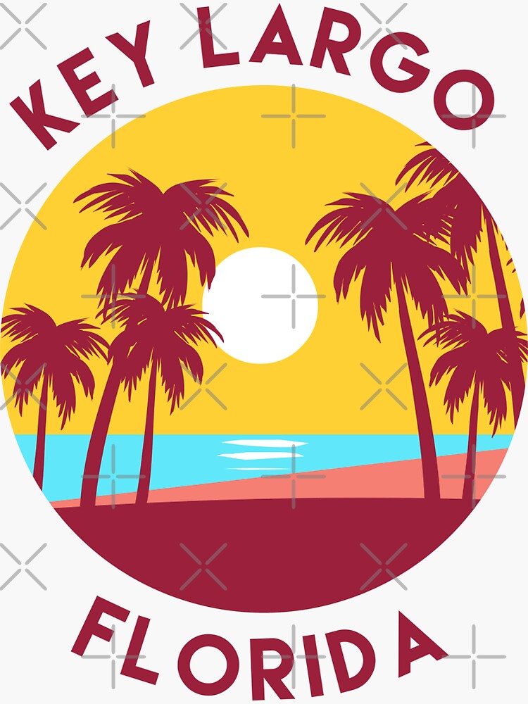"Key Largo, Florida" Sticker by InvestingRoad | Redbubble