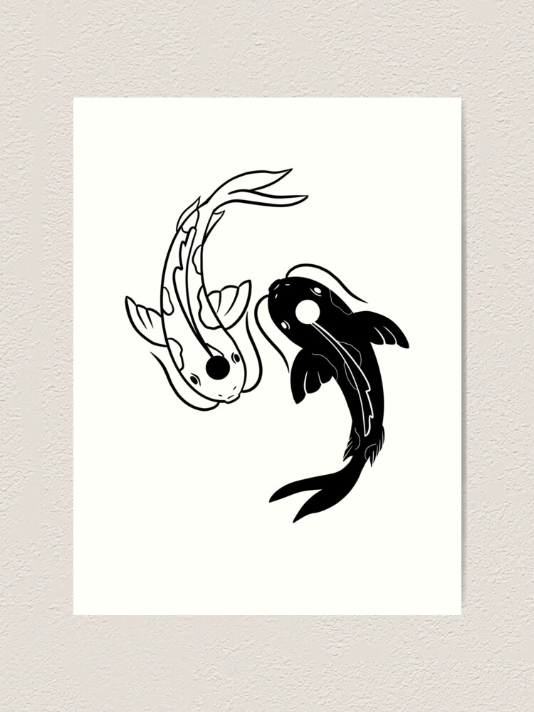 "Yin and Yang koi fish from the last airbender" Art Print for Sale by ...