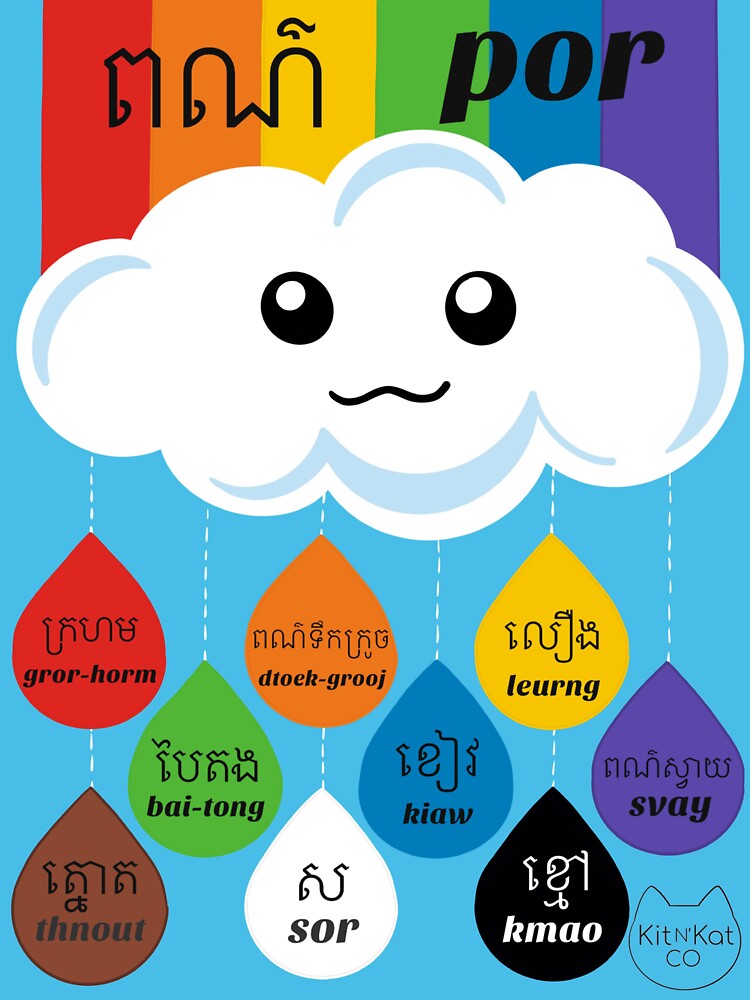 "Khmer Colors" Sticker for Sale by KitNKatCo | Redbubble