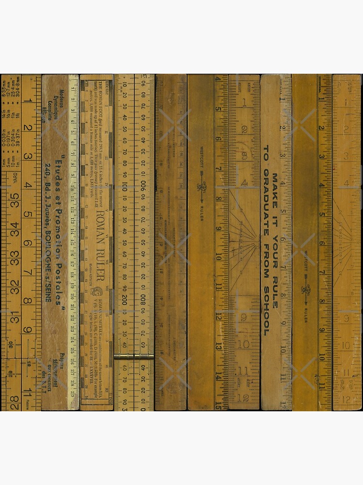 "Old-School ruler collection" Poster for Sale by paulgrand | Redbubble