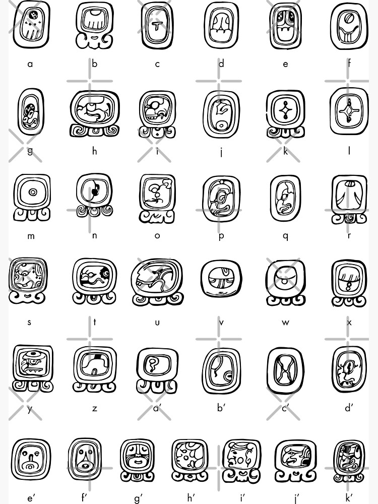Aztec Hieroglyphics Alphabet Aztec Hieroglyphics — MayaIncaAztec.com