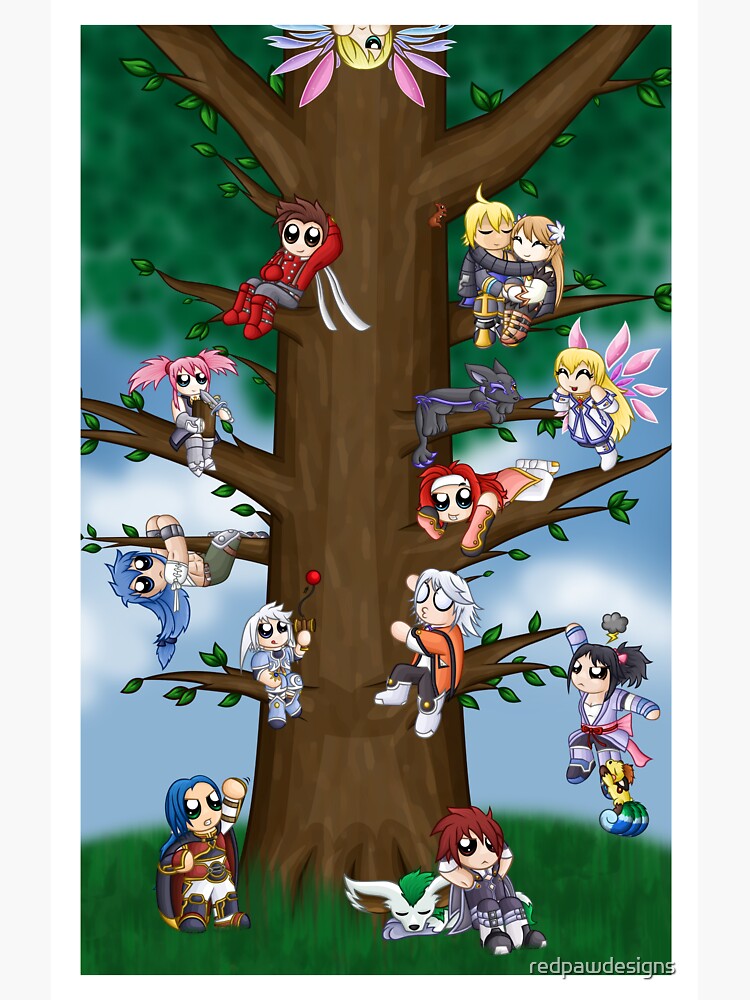 "Let's Go Climb A Tree!" Sticker by redpawdesigns | Redbubble