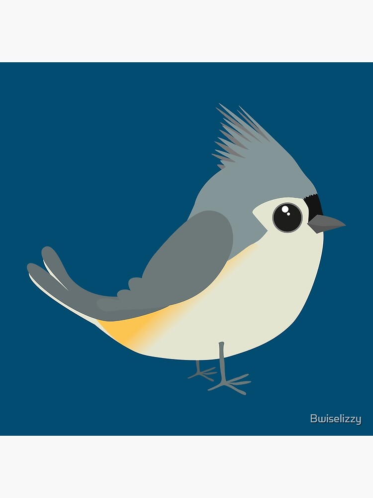 "Cute tufted titmouse" Poster by Bwiselizzy | Redbubble