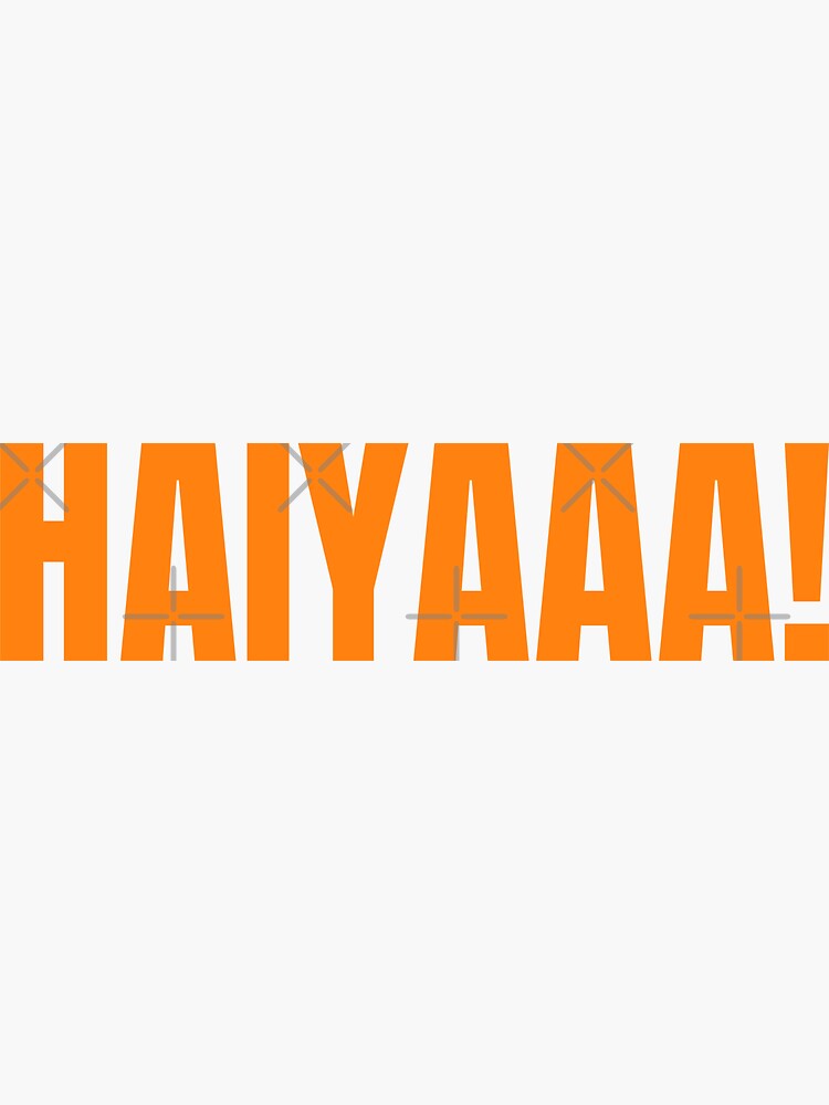 "HAIYA funny meme" Sticker by Asika18 | Redbubble