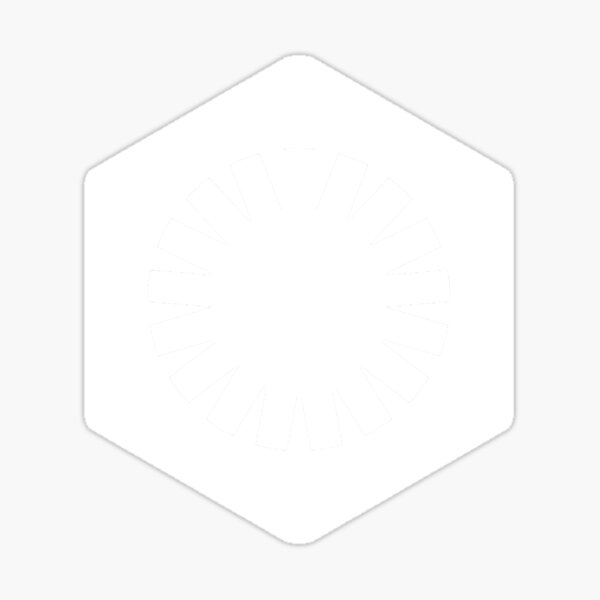 "First Order Logo WHITE" Sticker for Sale by TheronClarke | Redbubble
