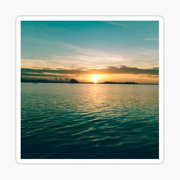 "Sunrise at the Beach of Bermuda" Sticker by GiganticSale | Redbubble