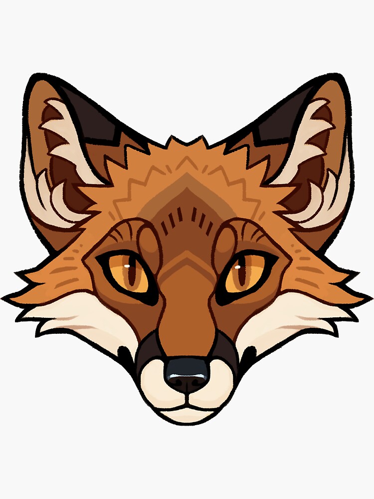 "Fox" Sticker for Sale by LiLaiRasShop | Redbubble