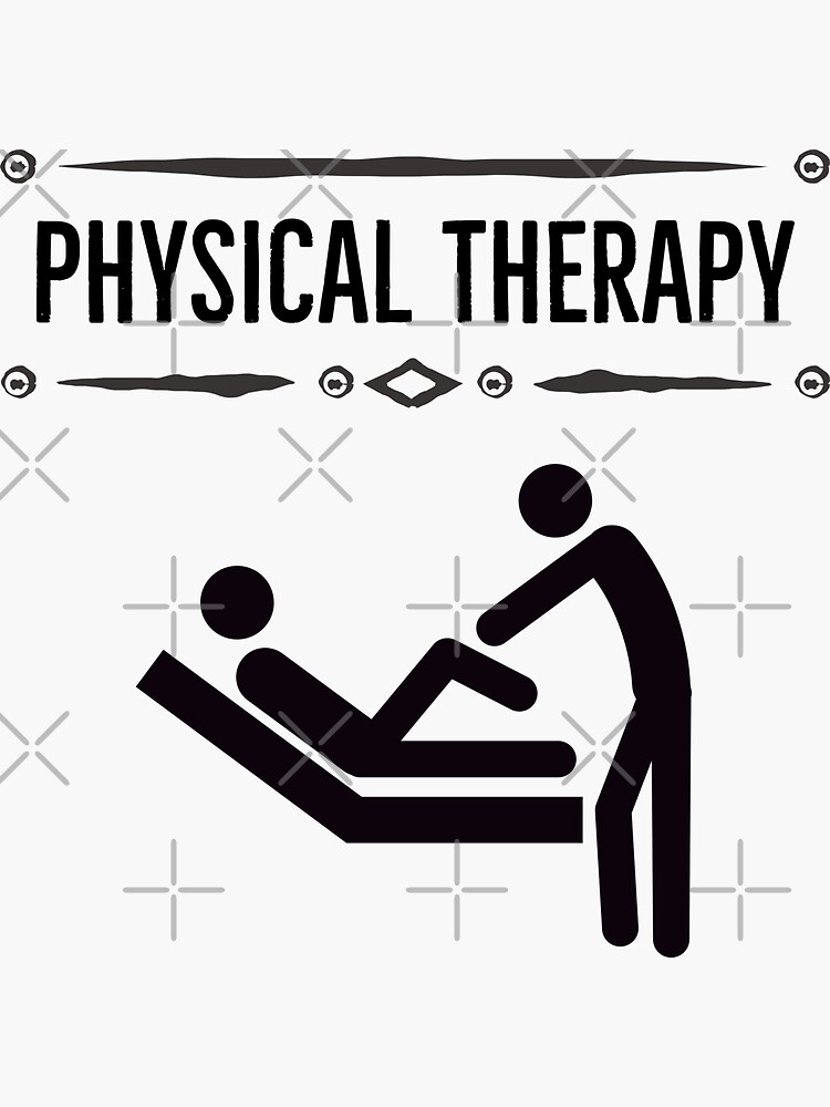"Physical therapy. Physiotherapy" Sticker for Sale by doctors-apparel ...