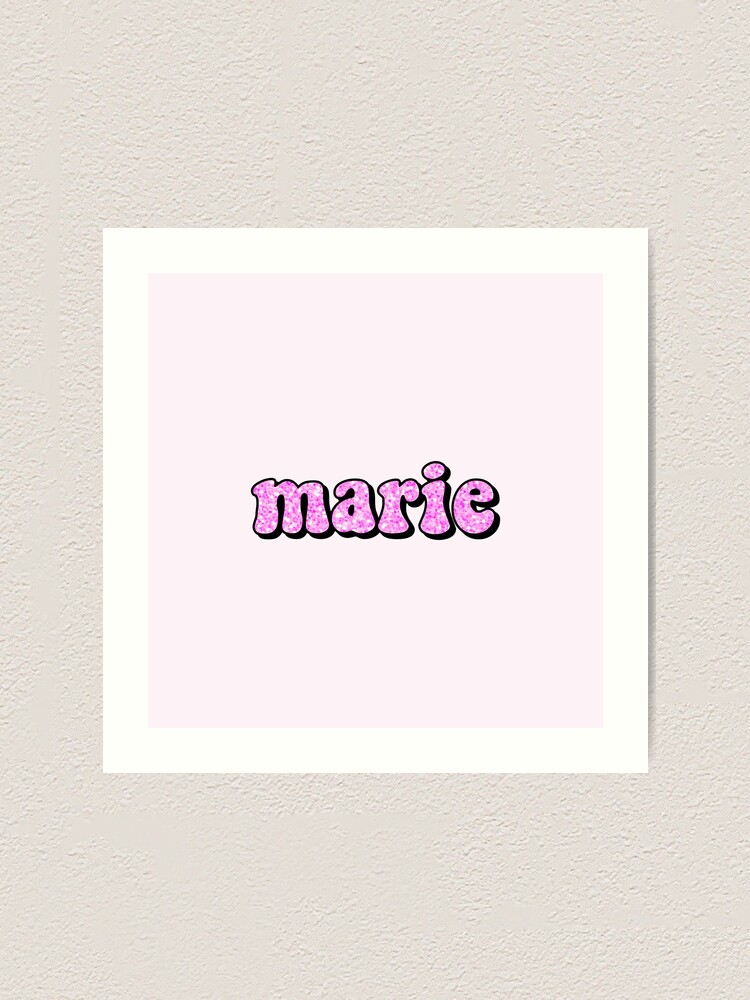 "aesthetic hot pink glitter marie name" Art Print for Sale by STAR10008 ...