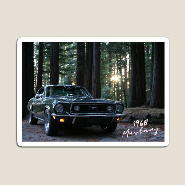 "1968 Ford Mustang: Classic Muscle Car" Magnet for Sale by ...