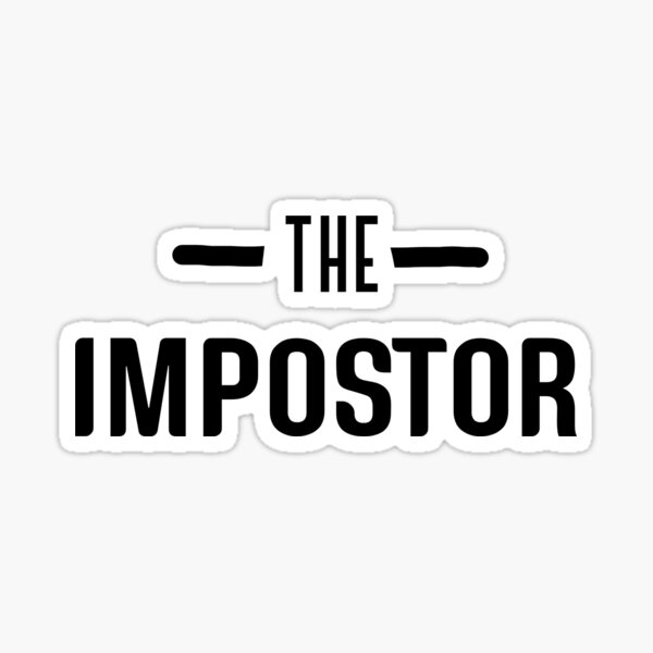 "The impostor" Sticker for Sale by Haruhn | Redbubble