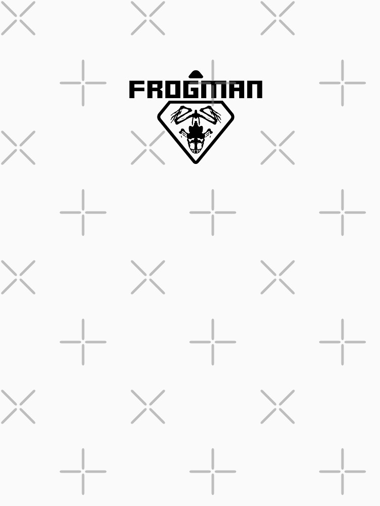 "Frogman logo black" T-shirt for Sale by GeneratorStudio | Redbubble ...