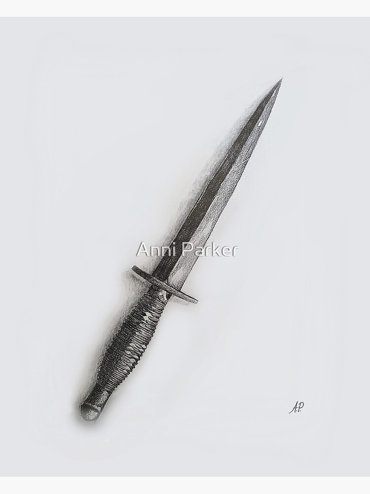 "Randall British Commando Dagger Drawing" Poster for Sale by Ivycloak ...