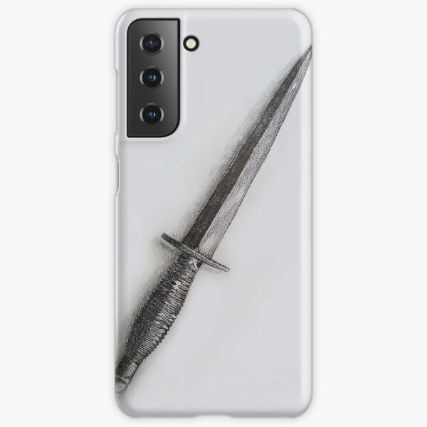 "Randall British Commando Dagger Drawing" Samsung Galaxy Phone Case for ...