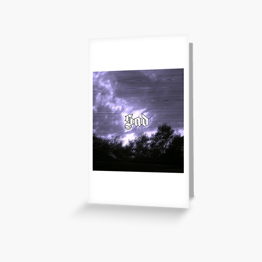 "sad boy visual" Greeting Card for Sale by toonzik | Redbubble