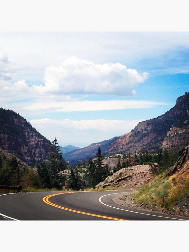"The road less travelled" Sticker for Sale by Threeoddbirds | Redbubble