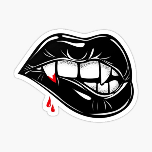 "Vampire lips" Sticker for Sale by Impressions94 | Redbubble