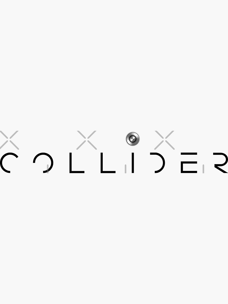 "Collider Logo black" Sticker by GeneratorStudio | Redbubble