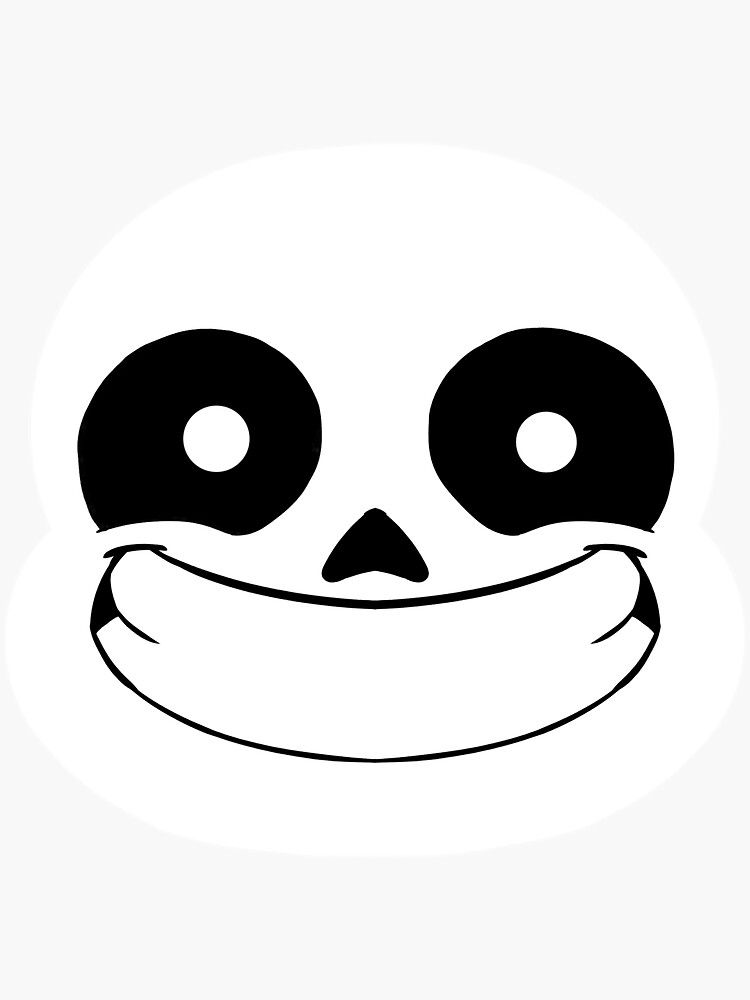 "undertale sans smile" Sticker for Sale by MoriaDoesArt | Redbubble