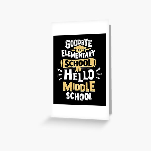 "Elementary School Graduation Grade Student Gift" Greeting Card for ...