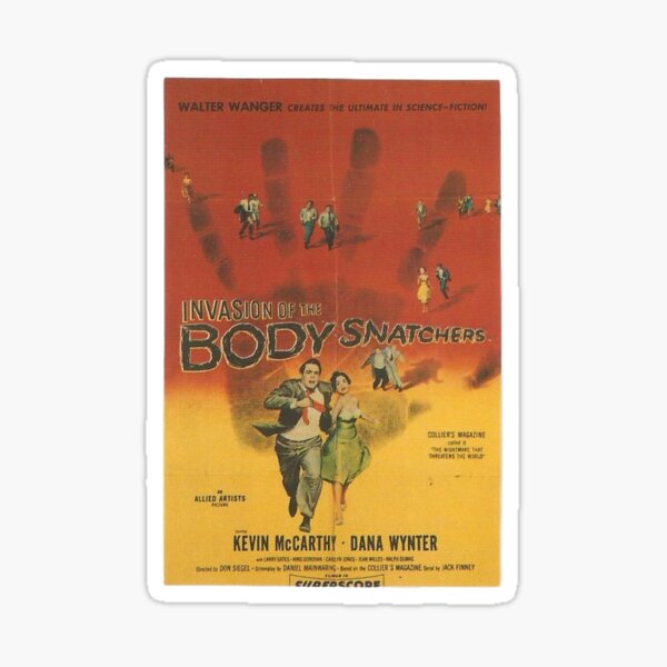 "Vintage Horror Invasion of the Body Snatchers" Sticker for Sale by ...
