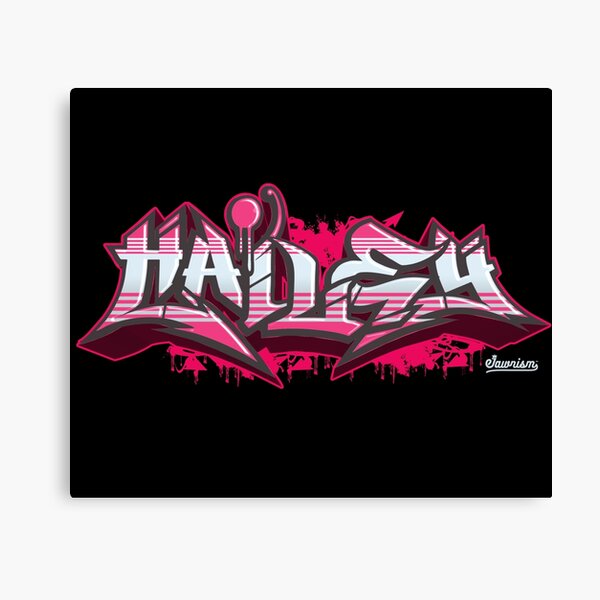 "Hailey in Graffiti Burner" Canvas Print by Jawnism | Redbubble