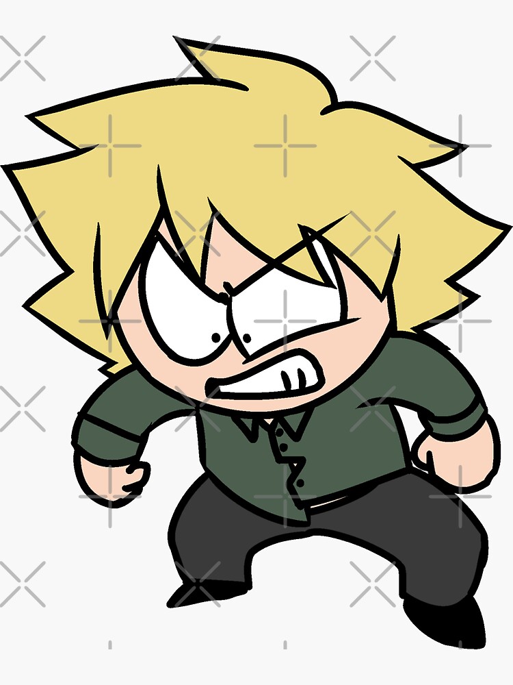 "Angry Tweek 1" Sticker by iiamti | Redbubble